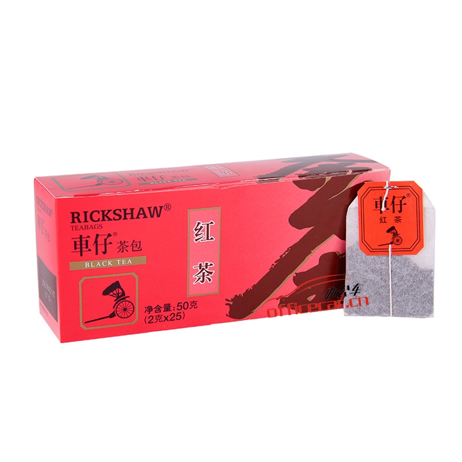 车仔 Rickshaw 茶包（红茶） 2g*25包/盒-广州办公车，广州文具，最大的广州文具网，最好的广州文具批发网（广州办公车文具广州办公车 ...